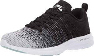 athletic propulsion labs (apl) techloom pro white/heather grey/black melange 7.5 b (m)