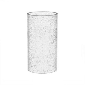 Sunwo Glass Shade Straight Cylinder Glass Lamp Shade Replacement with Multiple Effects (Bubble Straight Cylinder)