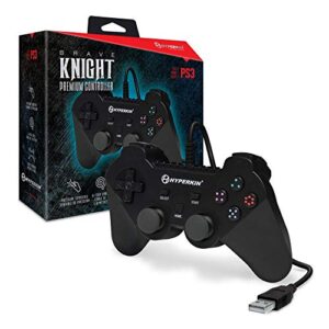 hyperkin "brave knight" premium controller for ps3/ pc/ mac (black)