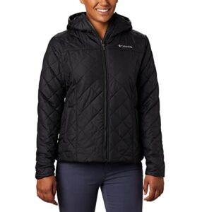 columbia women's copper crest hooded jacket, black, 2x plus