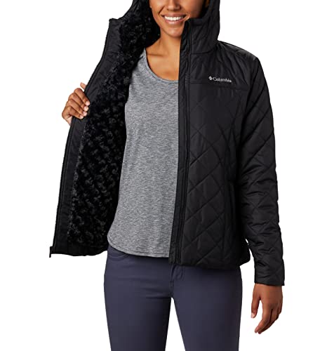 Columbia Women's Copper Crest Hooded Jacket, Black, Medium