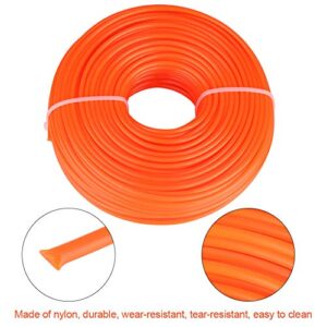 Trimmer Line, 3mm Heavy Duty Nylon Round String Petrol Trimmer Cord Wire For Grass Cutter(50m, 100m, 120m) (50n)