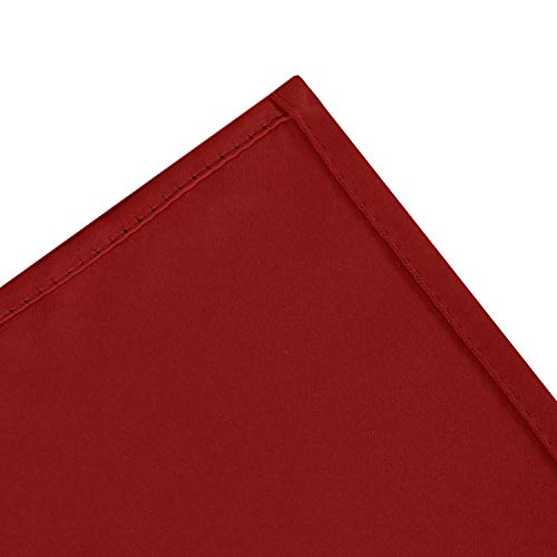 LEMOMO Red Curtains 52 x 84 Inch Long/Blackout Curtains Set of 2 Panels/Room Darkening Thermal Insulated Bedroom Curtains Drape