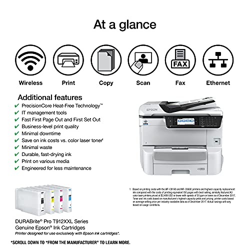 Epson Workforce Pro WF-C8690 A3 Multifunction Color Printer