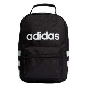 adidas santiago insulated lunch bag, black/white, one size