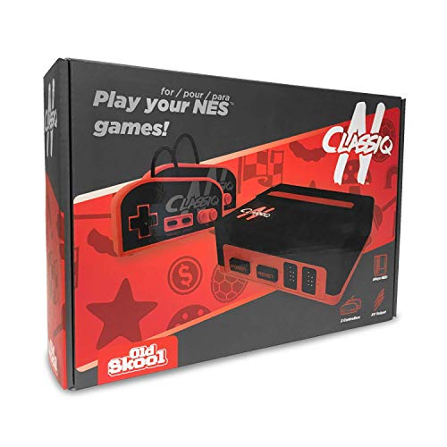 Old Skool CLASSIQ N Console Compatible with NES - Black/Red Clone System