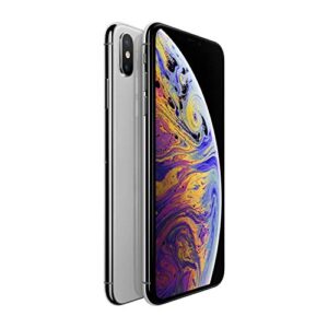 apple iphone xs max, 64gb, silver - unlocked (renewed)