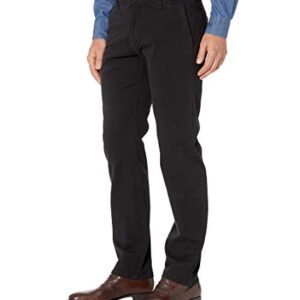 Dockers Men's Straight Fit Ultimate Chino with Smart 360 Flex (Regular and Big & Tall), Black, 38W x 30L