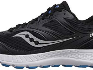 Saucony Men's Versafoam Cohesion 12 Road Running Shoe, black/blue, 11.5 M US