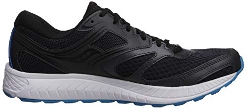 Saucony Men's Versafoam Cohesion 12 Road Running Shoe, black/blue, 11.5 M US