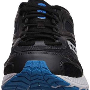 Saucony Men's Versafoam Cohesion 12 Road Running Shoe, black/blue, 11.5 M US