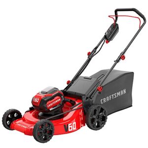 craftsman v60* 3-in-1 cordless lawn mower, 21-inch (cmcmw260p1)