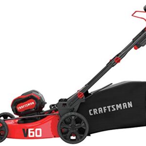 CRAFTSMAN V60* 3-in-1 Cordless Lawn Mower, 21-Inch (CMCMW260P1)