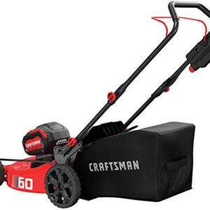 CRAFTSMAN V60* 3-in-1 Cordless Lawn Mower, 21-Inch (CMCMW260P1)