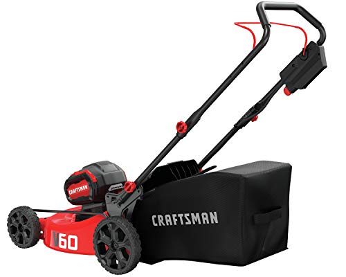 CRAFTSMAN V60* 3-in-1 Cordless Lawn Mower, 21-Inch (CMCMW260P1)