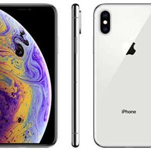 Apple iPhone XS, US Version, 256GB, Silver - Unlocked (Renewed)