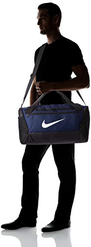 NIKE Brasilia Small Duffel - 9.0, Midnight Navy/Black/White