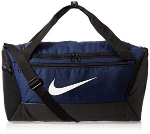 nike brasilia small duffel - 9.0, midnight navy/black/white