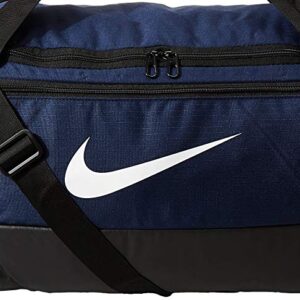 NIKE Brasilia Small Duffel - 9.0, Midnight Navy/Black/White