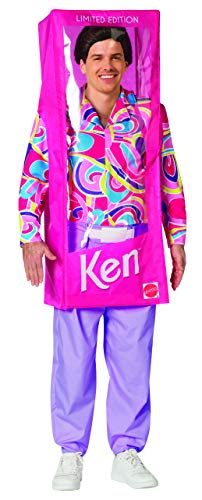 Ken Barbie Box Accessory Only for Your Halloween Costume, Adult, One Size Pink