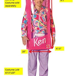 Ken Barbie Box Accessory Only for Your Halloween Costume, Adult, One Size Pink