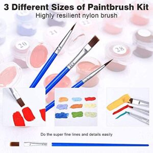 iCoostor Paint by Numbers DIY Acrylic Painting Kit for Kids & Adults Beginner - 16" x 20" Branch Magpie Pattern