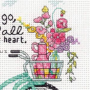 Dimensions 'Wherever You Go' Counted Cross Stitch Kit, 14 Count White Aida Cloth, 5'' x 7''