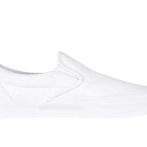 Vans Unisex Adults Classic Slip On Trainers True White, 9 Women/7.5 Men