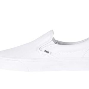 Vans Unisex Adults Classic Slip On Trainers True White, 9 Women/7.5 Men