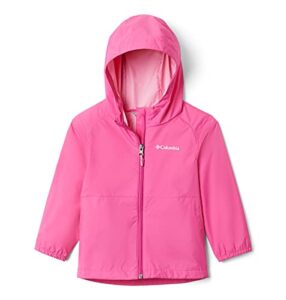 columbia youth girls switchback ii jacket, pink ice, x-small