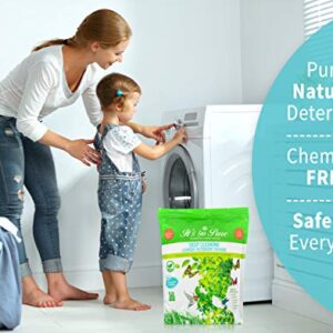 It’s So Pure All Natural Laundry Detergent Powder – Deep Cleaning, Removes Dirt, Grease, Stains – Non-toxic, Vegan, Fragrance Free Laundry for Sensitive Skin, HE Compatible (100 Loads)