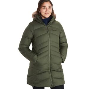 marmot women’s montreal puffer coat | down-insulated, water-resistant, crocodile, large