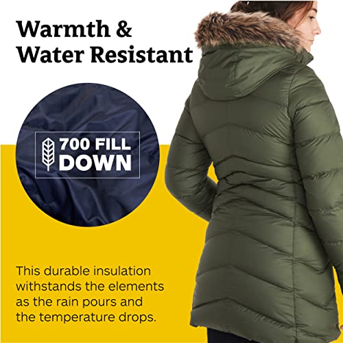 MARMOT Women’s Montreal Puffer Coat | Down-Insulated, Water-Resistant, Crocodile, Large