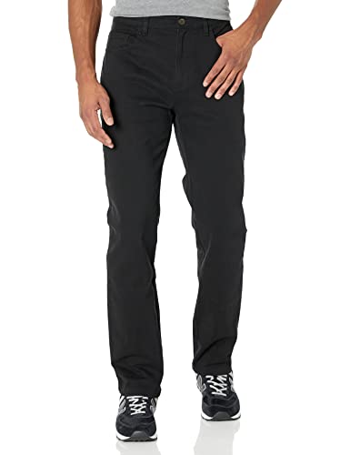 Amazon Essentials Men's Athletic-Fit 5-Pocket Comfort Stretch Chino Pant (Previously Goodthreads), Black, 34W x 33L