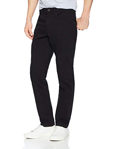 Amazon Essentials Men's Slim-Fit 5-Pocket Comfort Stretch Chino Pant (Previously Goodthreads), Black, 30W x 36L