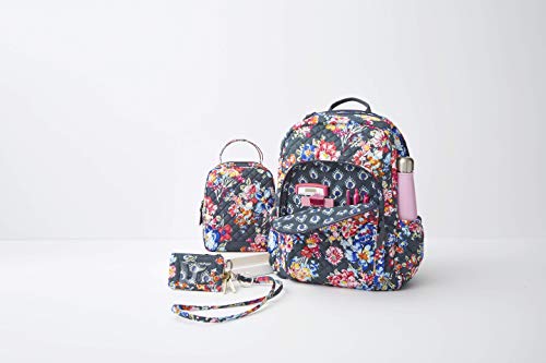 Vera Bradley Women's Cotton Campus Backpack, Pretty Posies, One Size