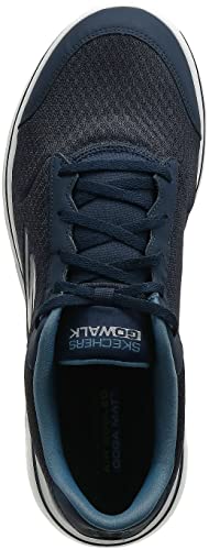 Skechers mens Gowalk 5 Qualify - Athletic Mesh Lace Up Performance Walking Shoe Sneaker, Navy, 11 US