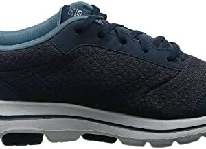 Skechers mens Gowalk 5 Qualify - Athletic Mesh Lace Up Performance Walking Shoe Sneaker, Navy, 11 US