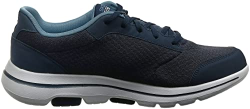 Skechers mens Gowalk 5 Qualify - Athletic Mesh Lace Up Performance Walking Shoe Sneaker, Navy, 11 US