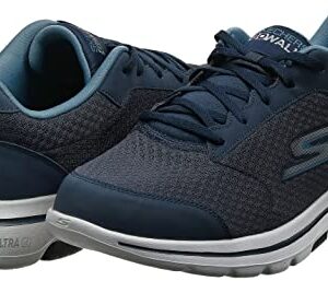 Skechers mens Gowalk 5 Qualify - Athletic Mesh Lace Up Performance Walking Shoe Sneaker, Navy, 11 US