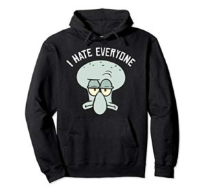 spongebob squarepants squidward i hate everyone hoodie