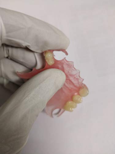 "Nesbit bridge" , Flipper Uppler and Lower Set of Affordability Flexible Valplast Customized Partial Denture (Pink, Valplast)