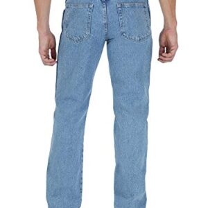 Wrangler Men's Regular Fit 5-Pocket Jeans (Light Indigo Wash, 36 x 29)