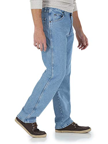 Wrangler Men's Regular Fit 5-Pocket Jeans (Light Indigo Wash, 36 x 29)