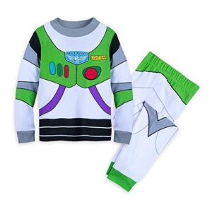 disney buzz lightyear costume pj pals for boys, size 5 multicolored