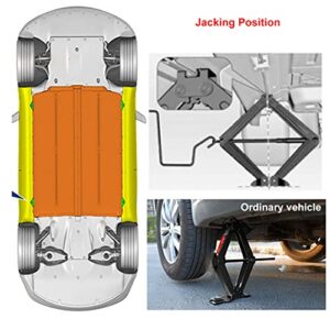 CPROSP Scissor Jack for car/SUV/MPV max 1.5 Tons(3,307 lbs) Capacity with Hand Crank Trolley Lifter with Ratchet, Just for Emergency Use, not for Weekly Projects