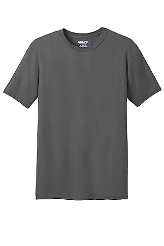 Gildan Men's Moisture Wicking Polyester Performance T-Shirt, 2-Pack, Charcoal, Medium