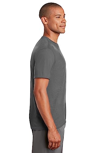 Gildan Men's Moisture Wicking Polyester Performance T-Shirt, 2-Pack, Charcoal, Medium