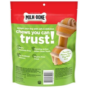 Milk-Bone Gnaw Bones Rawhide Free Dog Chew Treats, Chicken, 16 Mini Knotted Bones