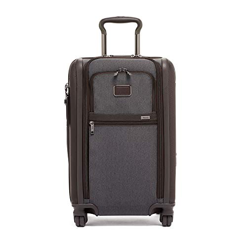 TUMI Alpha 3 International Dual Access 4-Wheeled Carry-On Luggage - With Built-In USB Port and Integrated TSA Lock - 22-Inch Rolling Suitcase for Men and Women - Anthracite